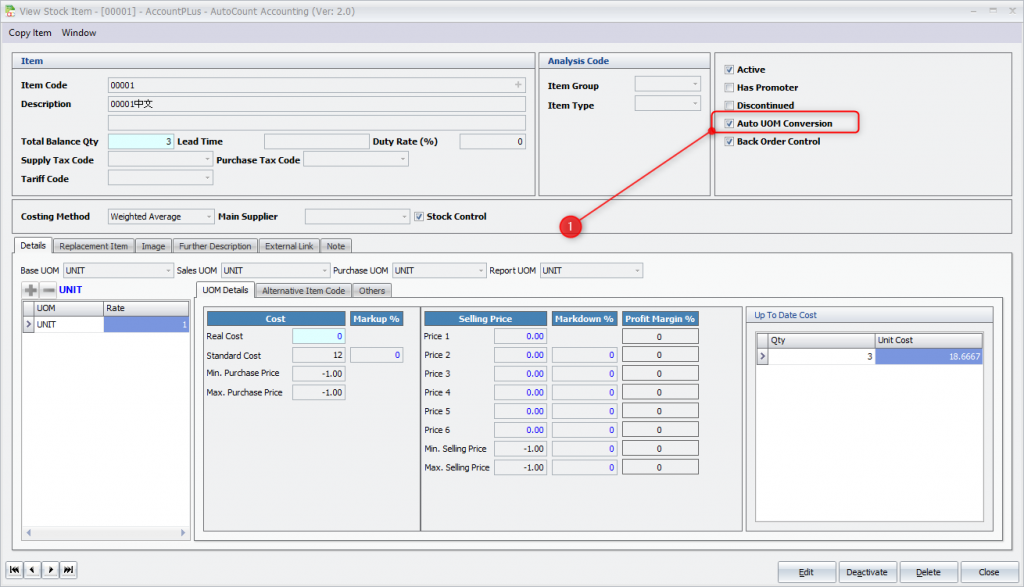 Auto UOM Conversion Guide – Logical Asia Resource Center